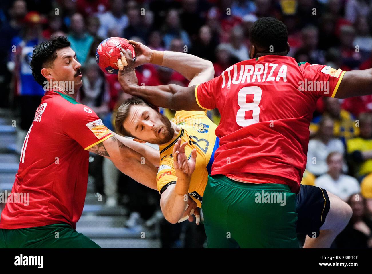 Fornebu 20250122. Sweden's Albin Lagergren during the World ...