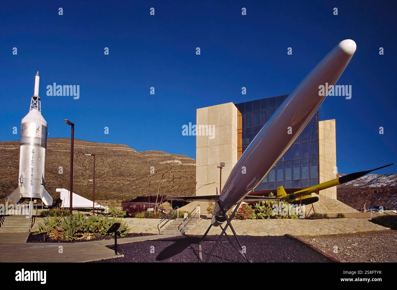 New Mexico Museum of Space History, main building, Little Joe II escape ...