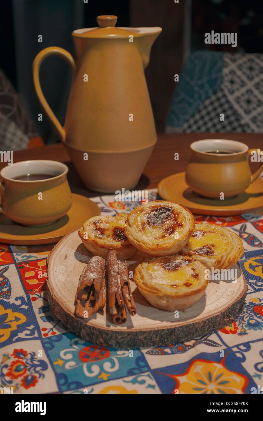 Pasteis de nata coffee hi-res stock photography and images - Alamy