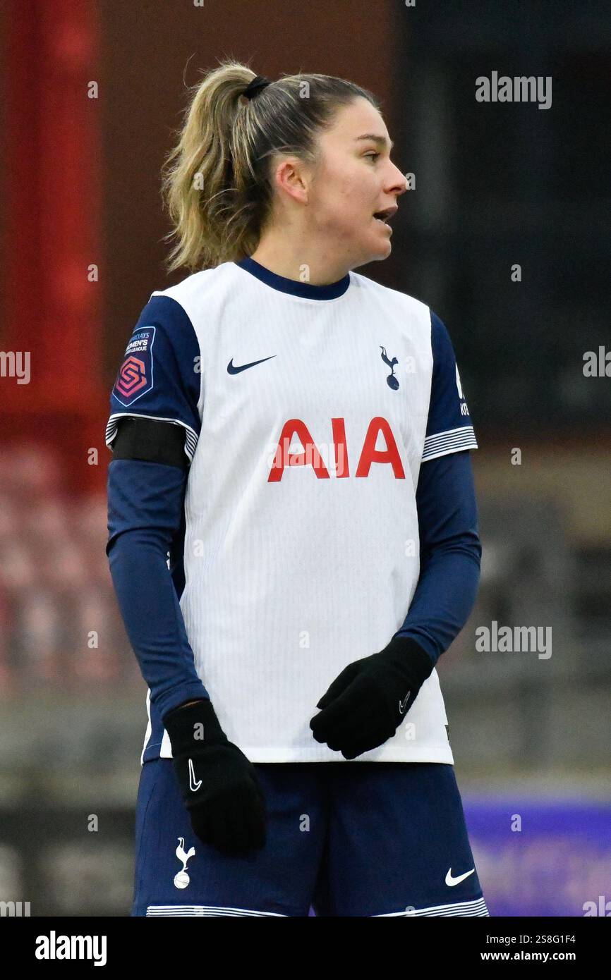 London, England. 19 January 2025. Anna Csiki of Tottenham Hotspur ...