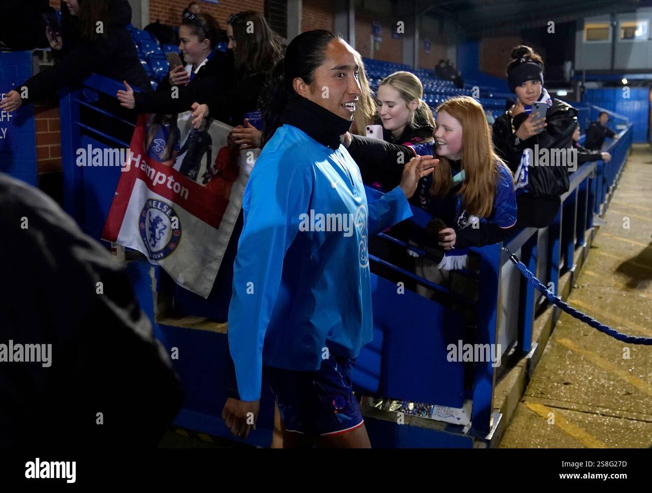 Chelsea's Mayra Ramirez walking out to warm up before the Subway Women ...