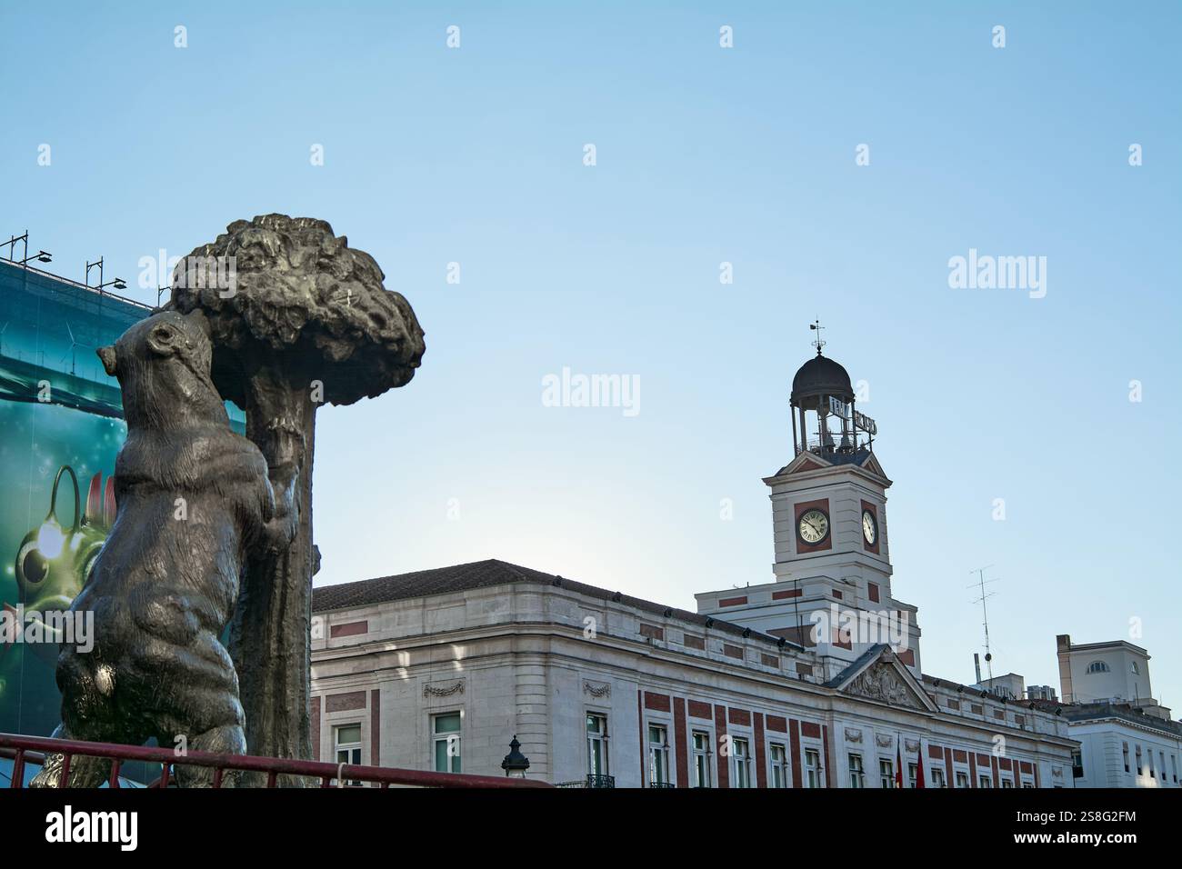 Madrid, Spain - January 22, 2025: The famous Bear and the Strawberry ...