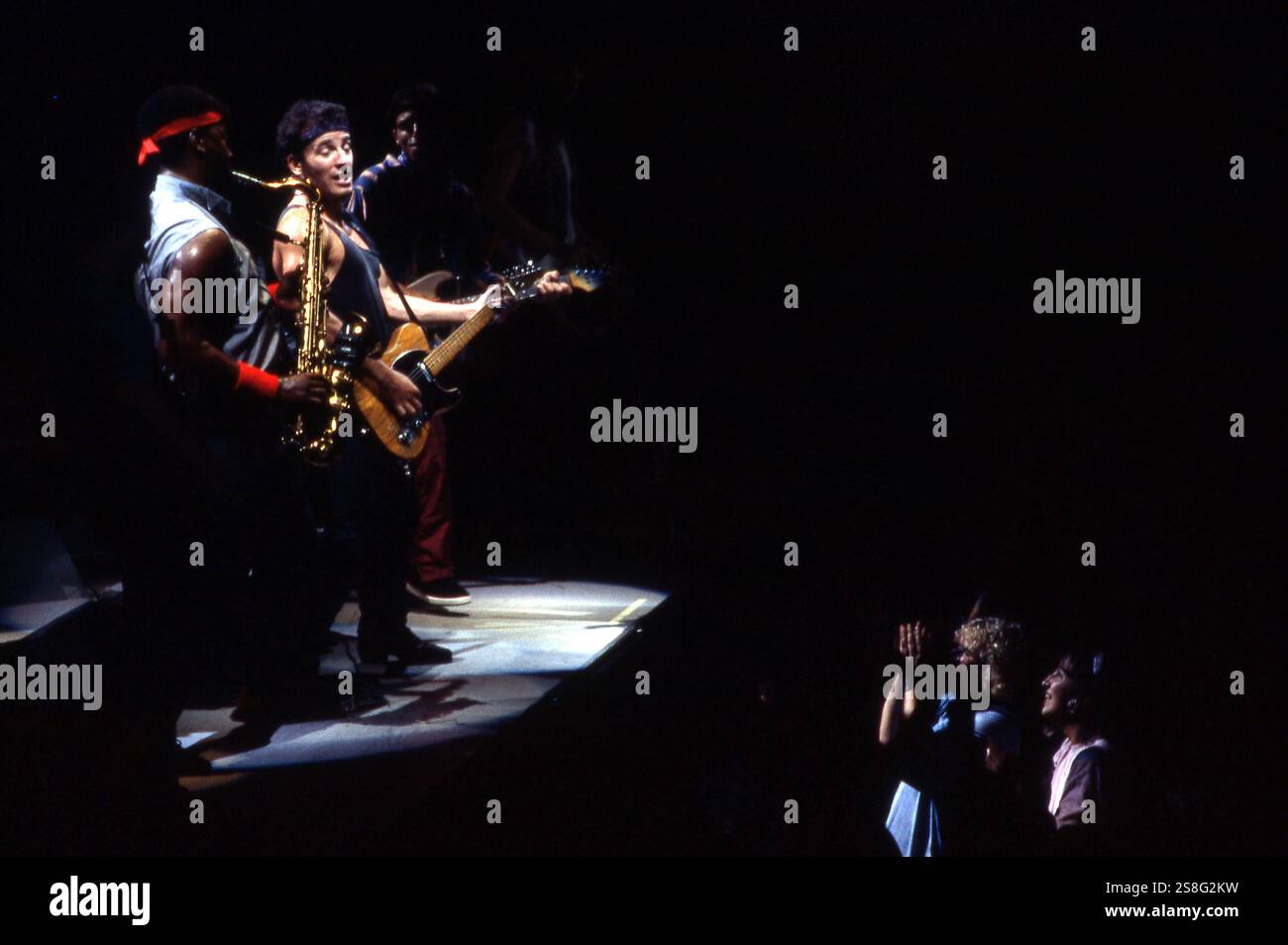 Bruce Springsteen in concert in 1984 Credit: mpiRR/ MediaPunch Stock ...