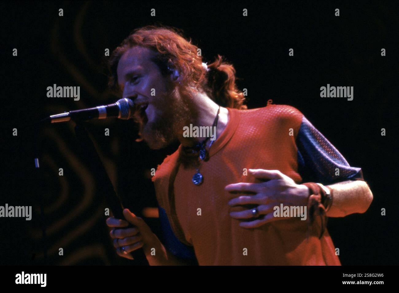 The Spin Doctors (Chris Barron) in concert in 1991 Credit: mpiRR ...