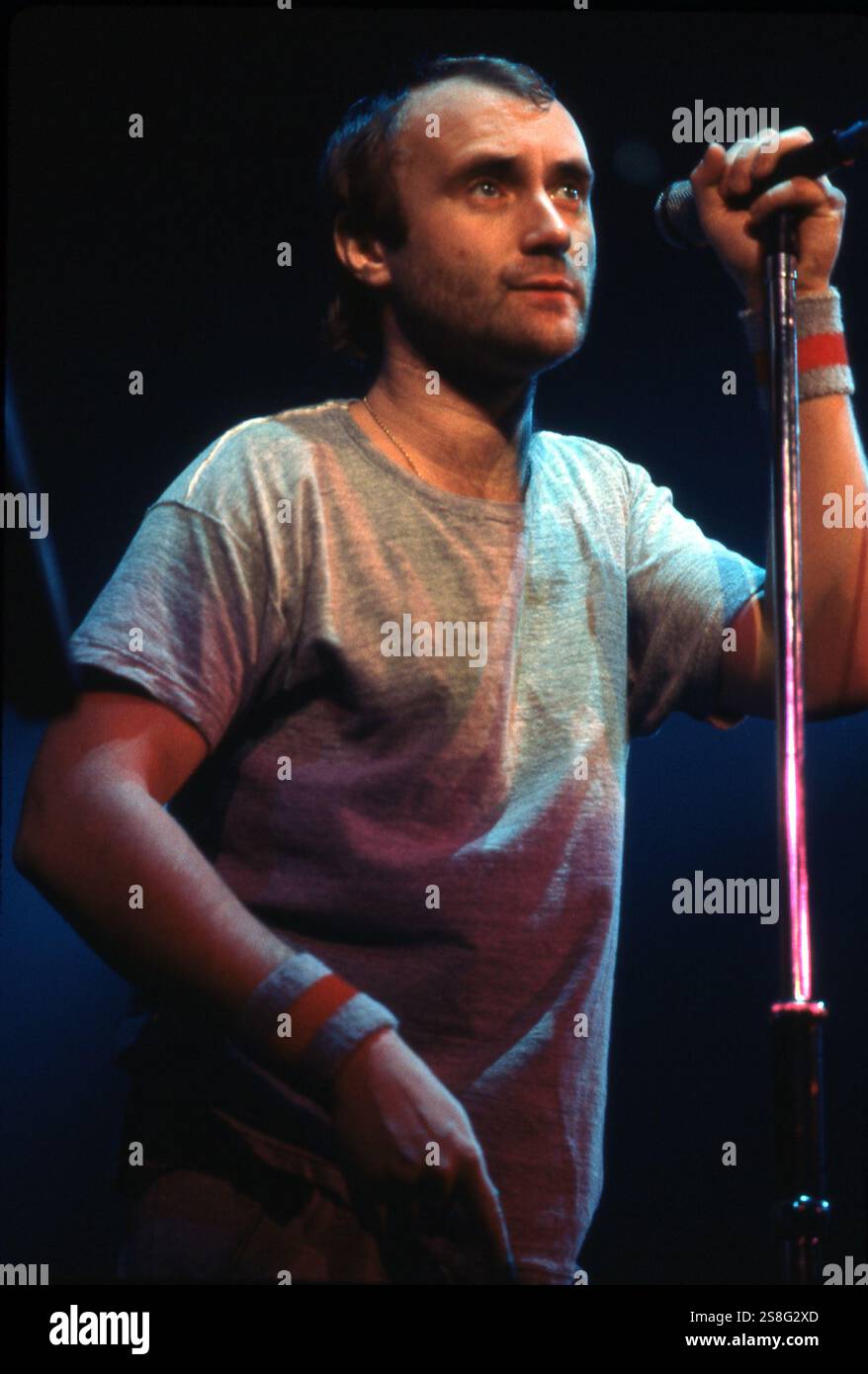 Phil Collins of Genesis in concert in 1983 Credit: mpiRR/ MediaPunch ...