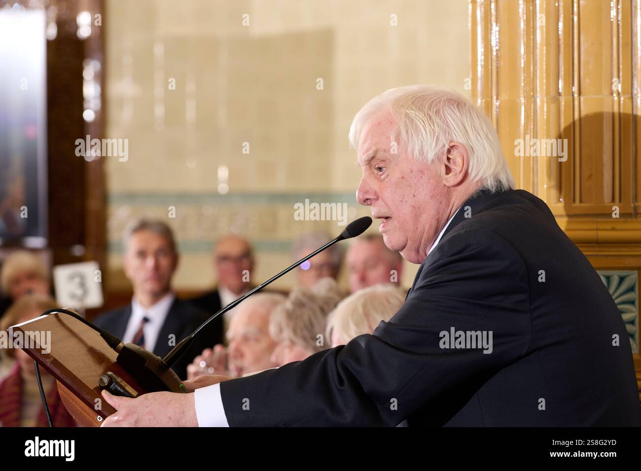 Chris Patten, The Oldie Literary Lunch 21/01/25 Stock Photo - Alamy