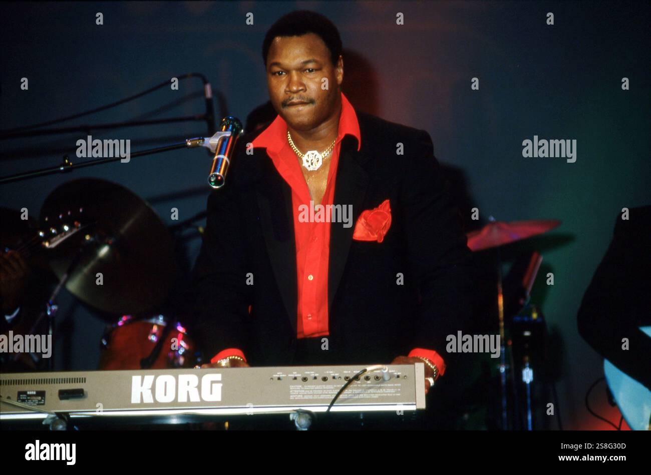Larry Holmes photographed in 1987 Credit: mpiRR/ MediaPunch Stock Photo ...