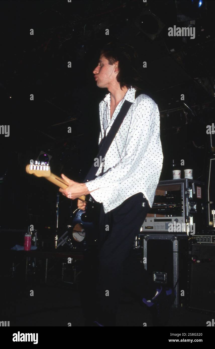 Mike Edwards of Jesus Jones performing in 1991 Credit: mpiRR ...