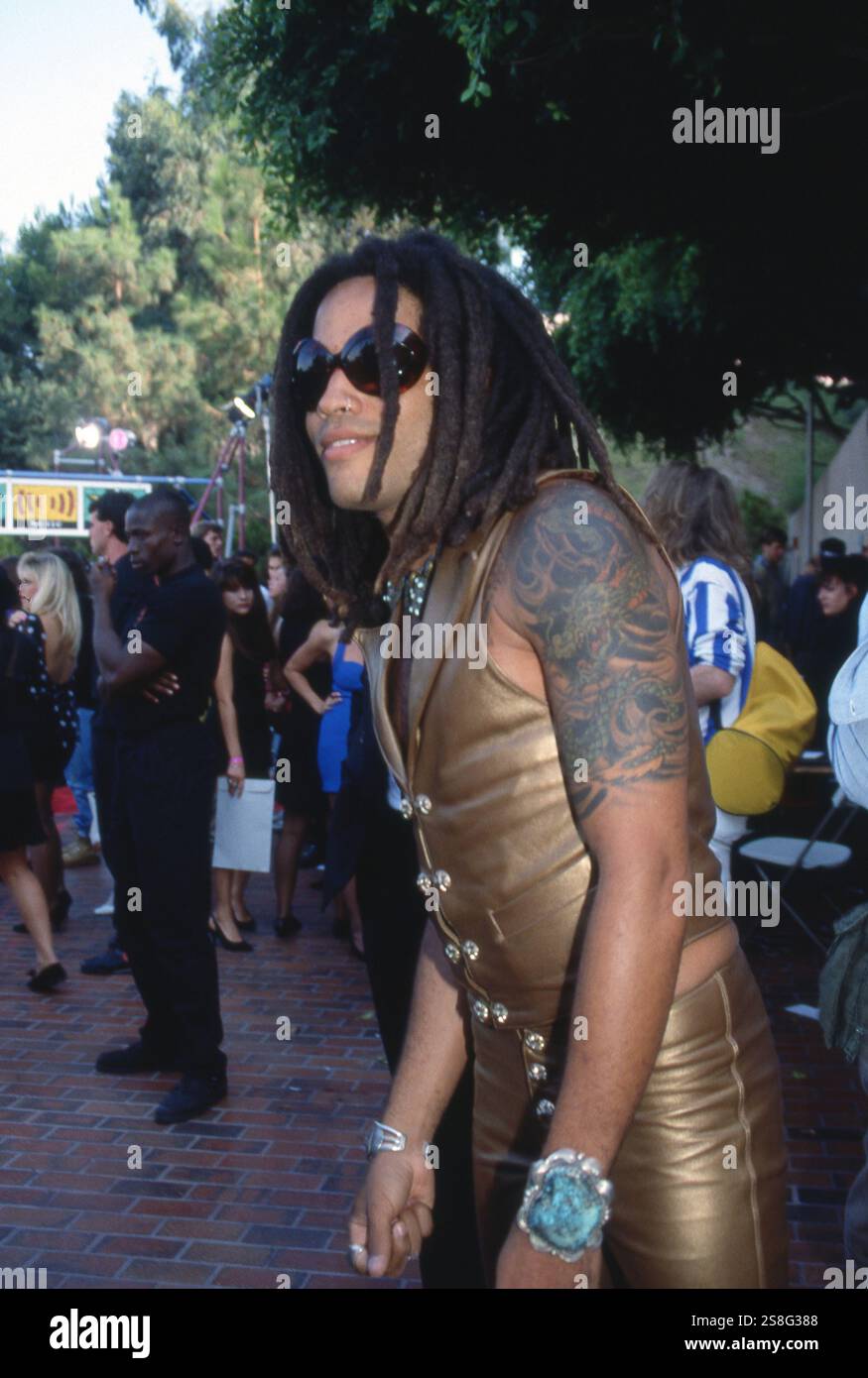 Lenny Kravitz at the MTV Video Music Awards in 1991 Credit: mpiRR ...