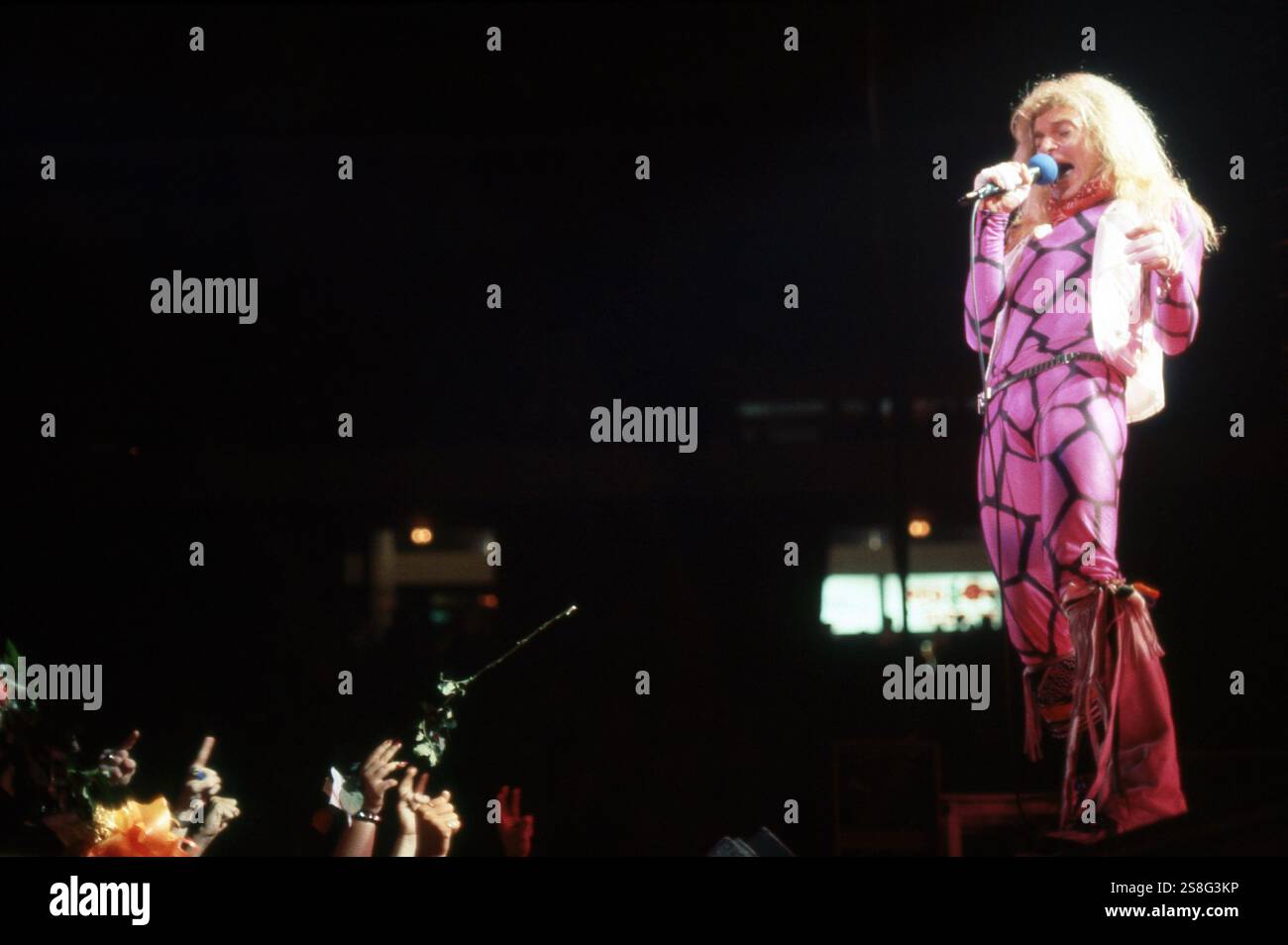 David Lee Roth of Van Halen at the Spectrum in 1981 Credit: mpiRR ...