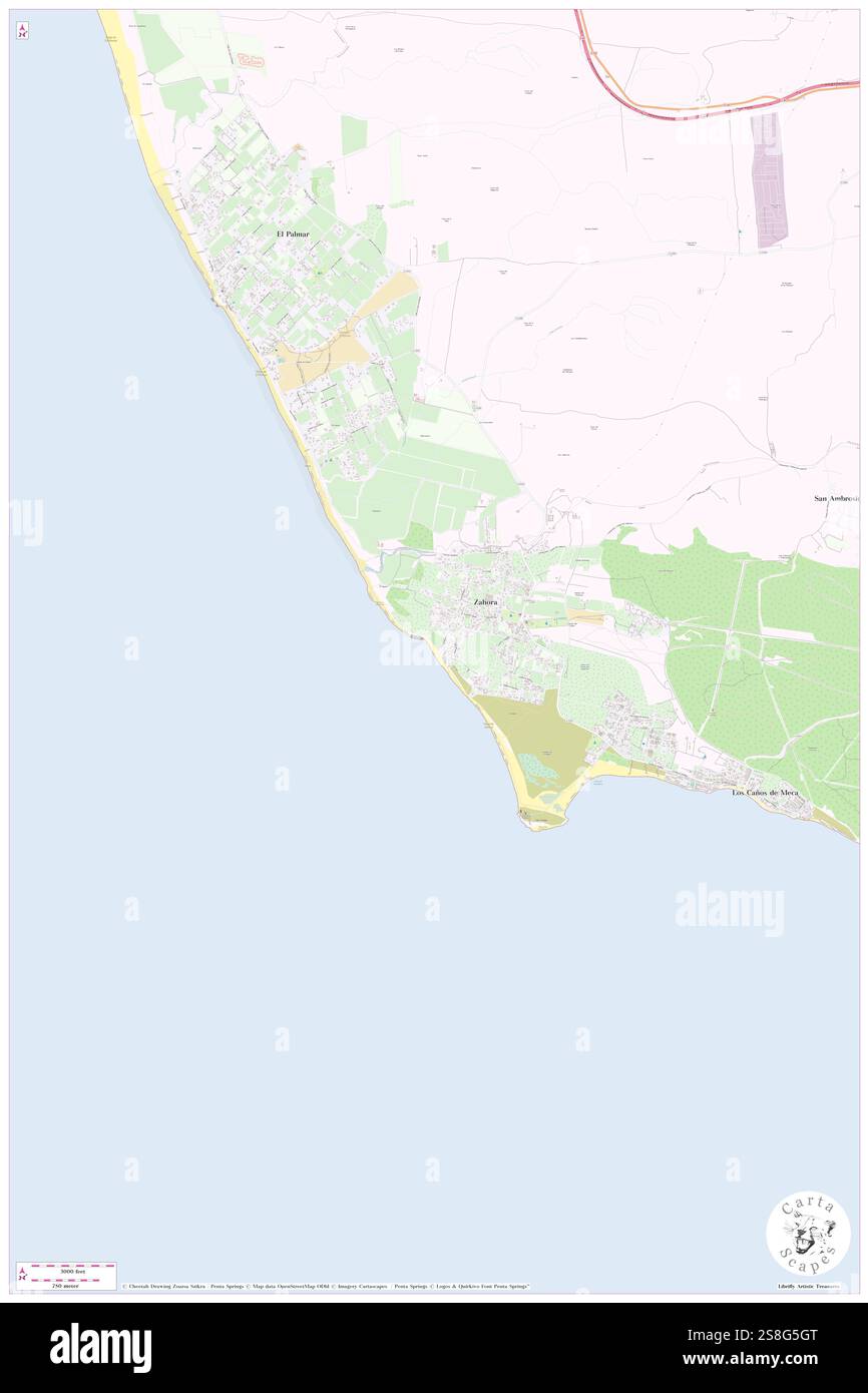 Playa de Zahora, Provincia de Cádiz, ES, Spain, Andalusia, N 36 11' 54 ...