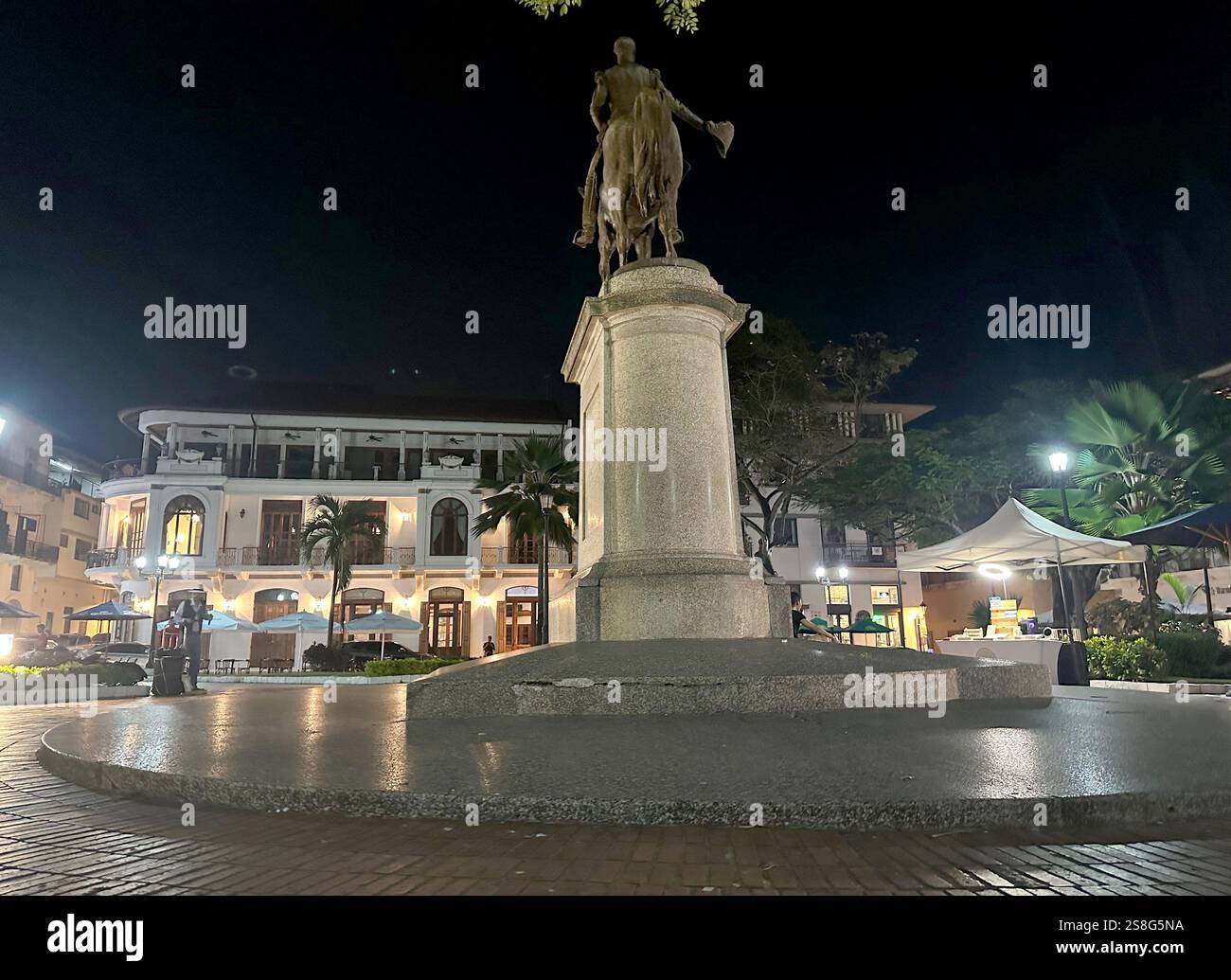 Panama City, USA. 8th Jan, 2025. Plaza Herrera in Casco Antiguo (also ...