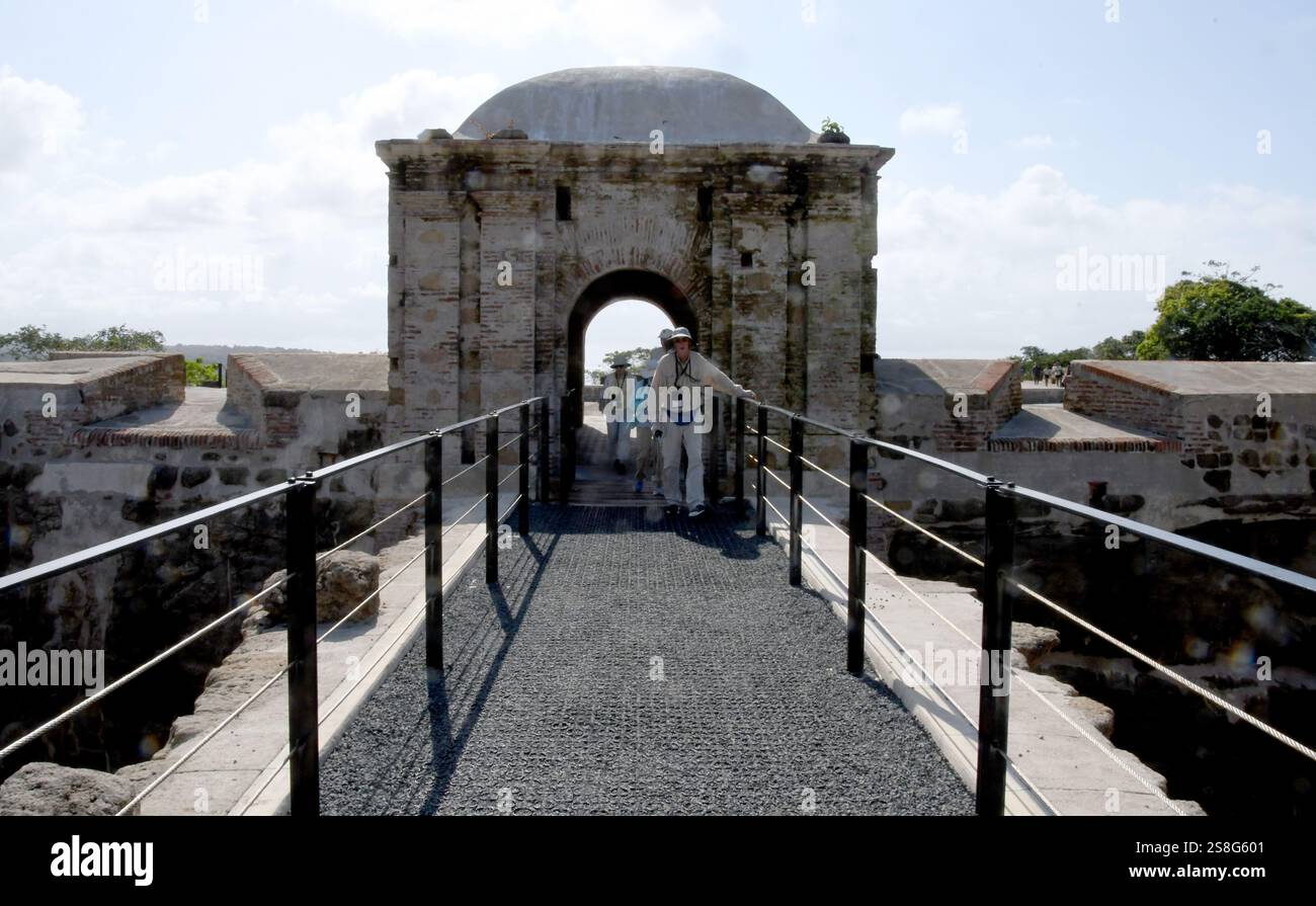 Colon, USA. 12th Jan, 2025. The ruins of Fort San Lorenzo near Colon ...