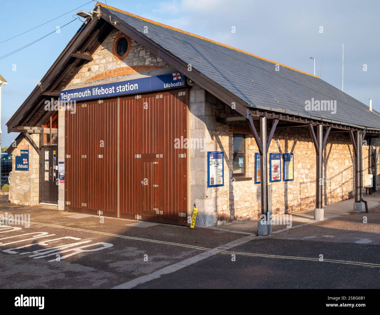 Teignmouth lifeboat station which houses the lifeboat. RNLI. Royal ...