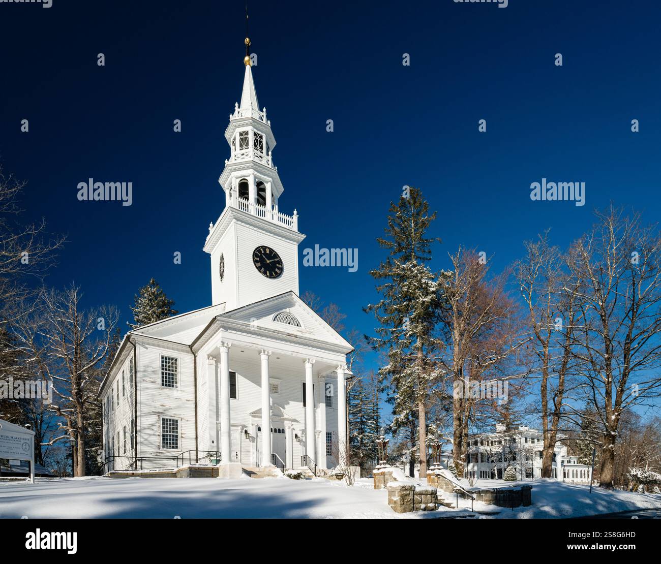 Church of Christ, Congregational (UCC) Norfolk, Connecticut, USA Stock ...