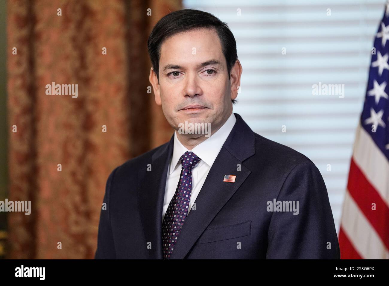 Washington, United States Of America. 21st Jan, 2025. Marco Rubio waits ...