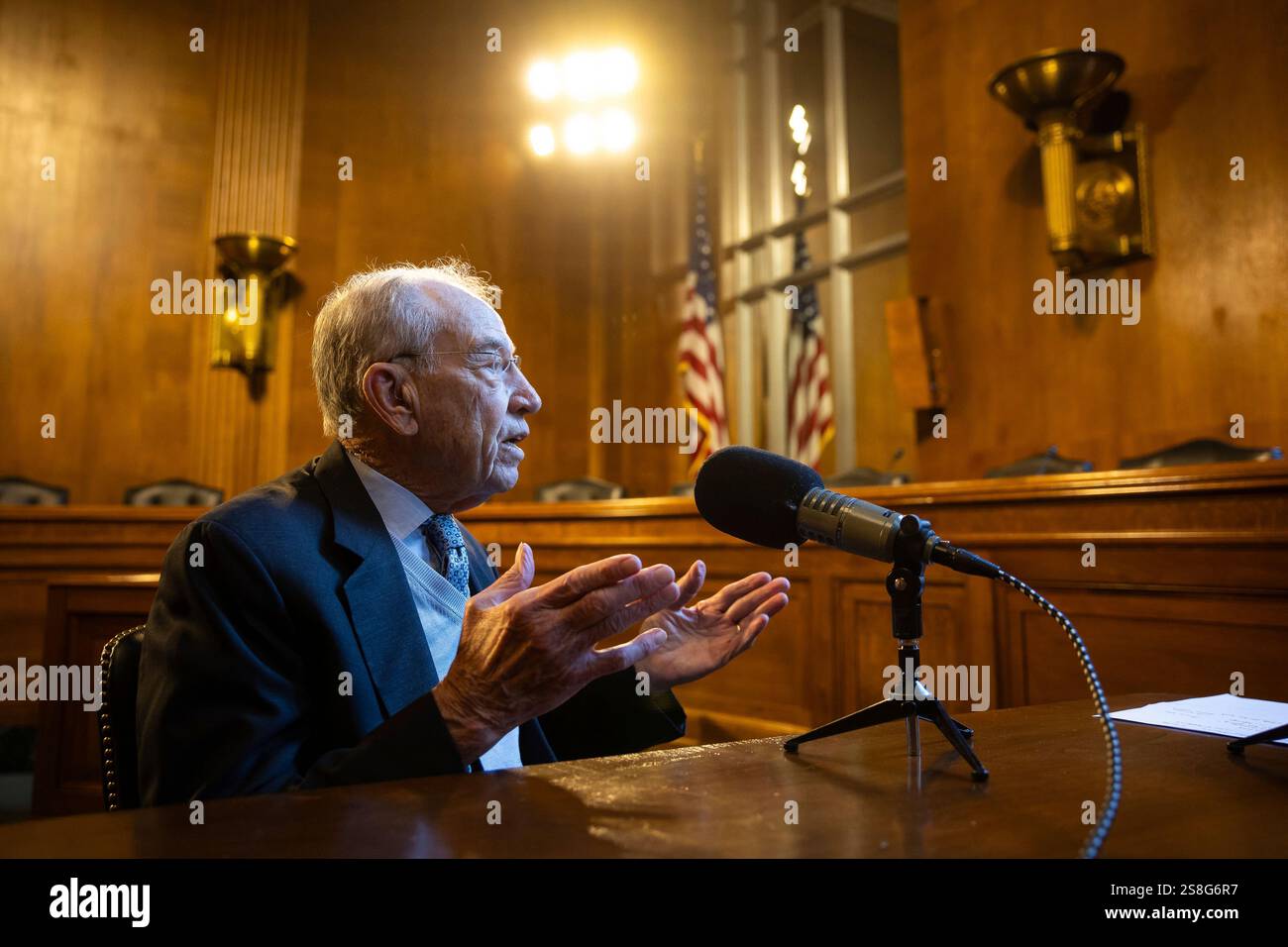 Senate Judiciary Committee Chair Chuck Grassley (R-Iowa) speaks during ...