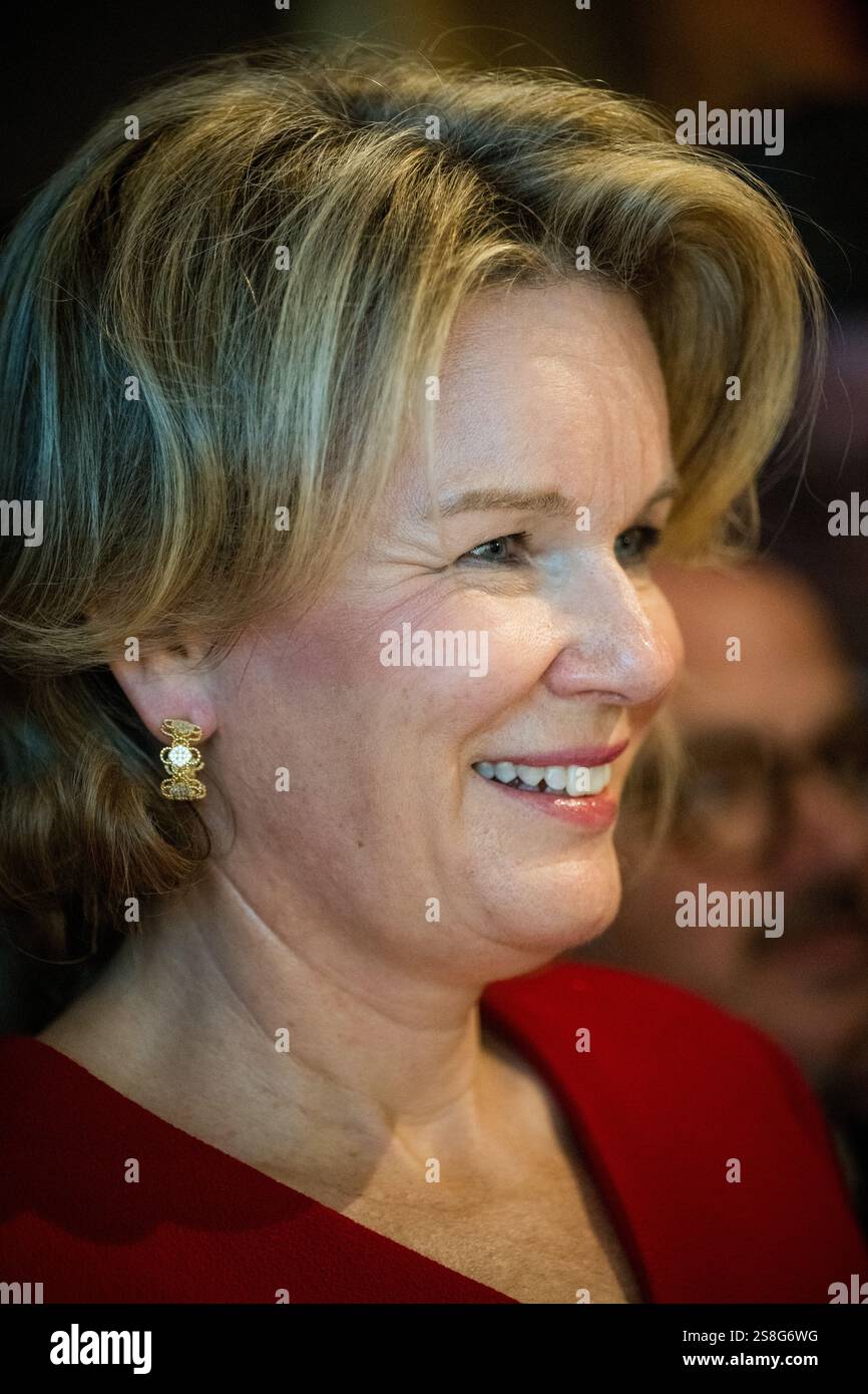 Davos, Switzerland. 22nd Jan, 2025. Queen Mathilde of Belgium pictured ...