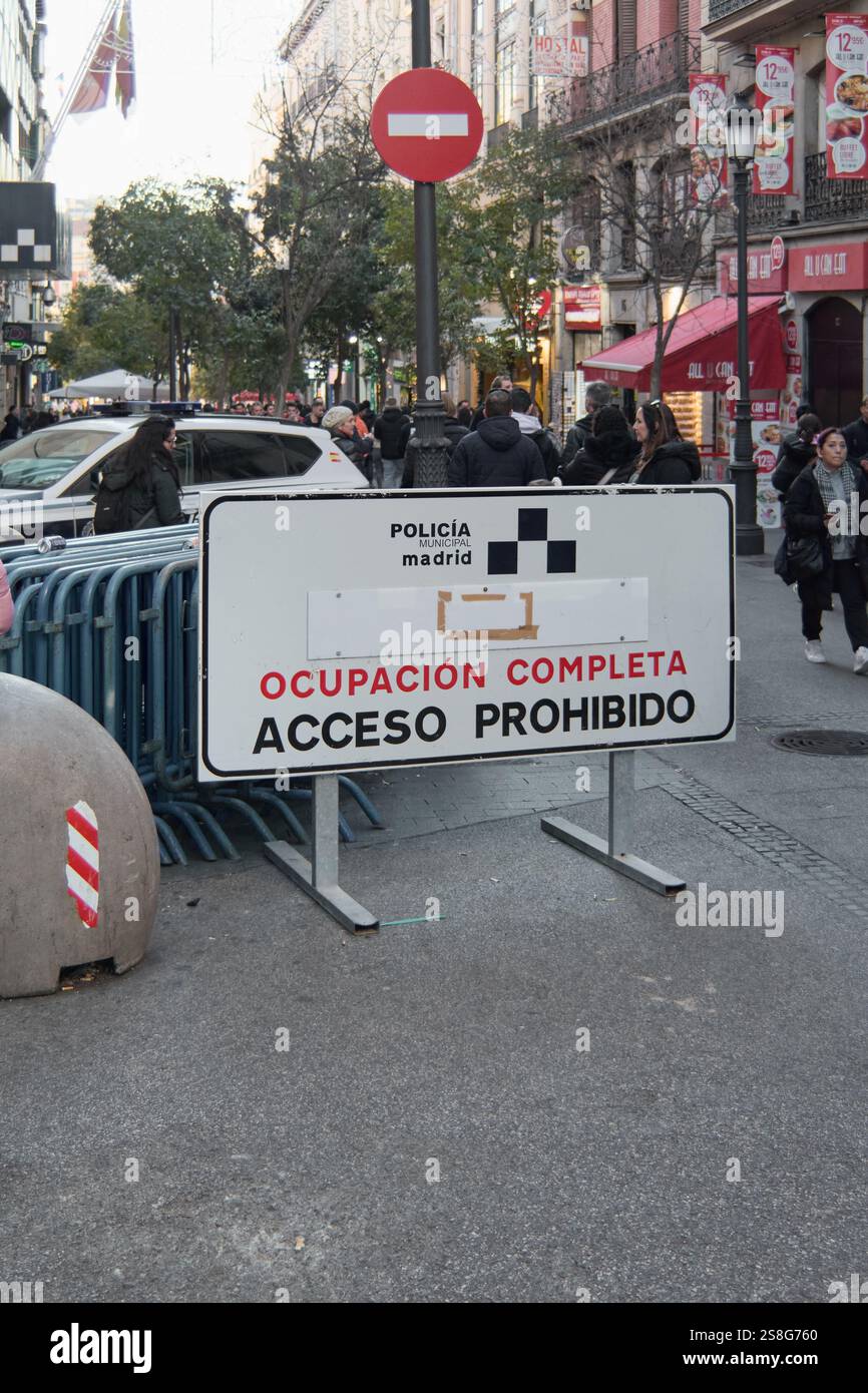 Madrid. Spain - January 22, 2025: Urban security Police officers in ...