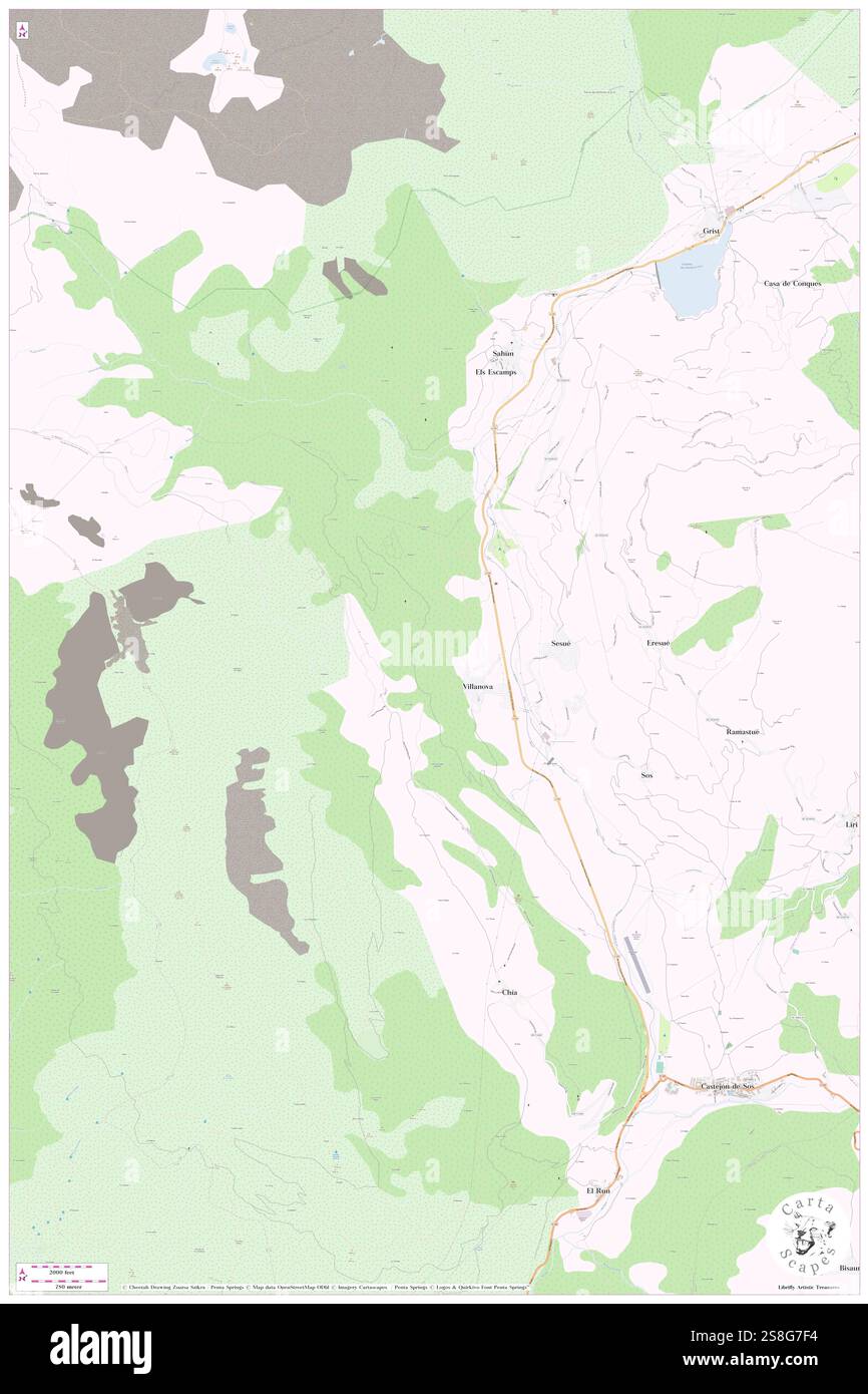 Villanova, Provincia de Huesca, ES, Spain, Aragon, N 42 33' 1'', N 0 27 ...