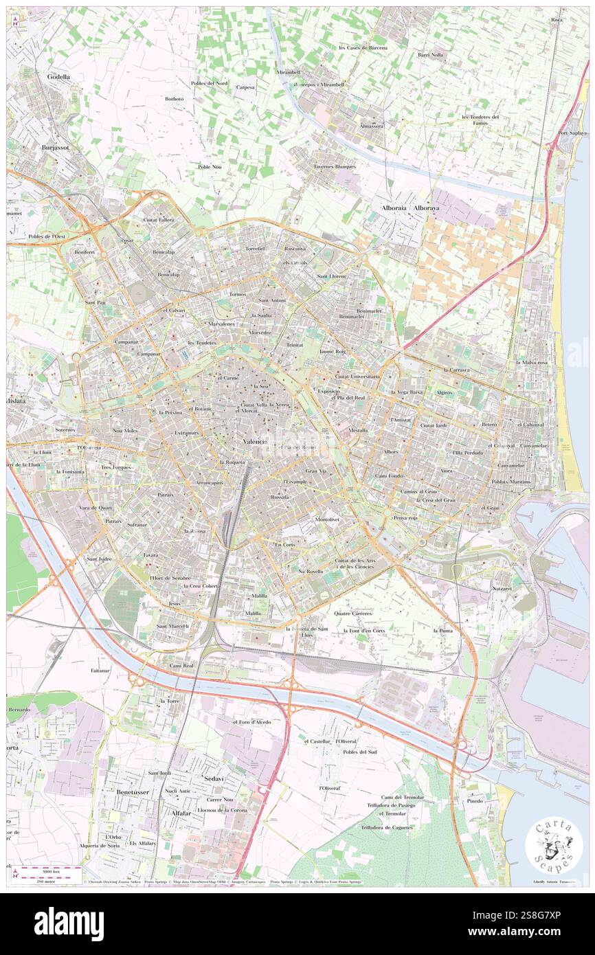 El Pla del Remei, Província de València, ES, Spain, Valencia, N 39 28 ...