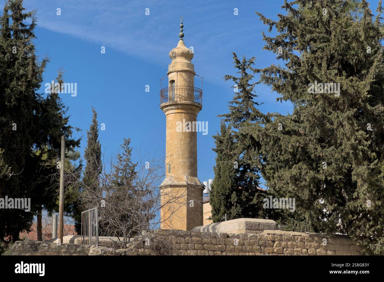 Minaret of the 19th century abandoned mosque of Ukasha ibn al-Mihsan ...
