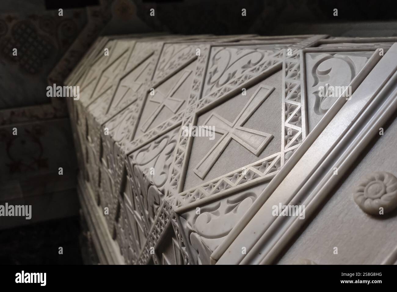 Royal burial vaults inside the Royal Site of San Lorenzo de El Escorial ...