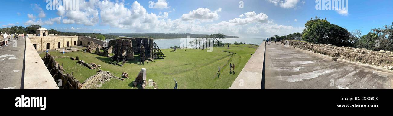 Colon, USA. 12th Jan, 2025. The ruins of Fort San Lorenzo near Colon ...
