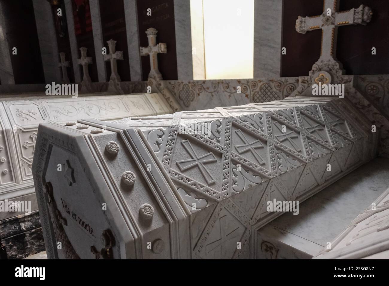 Royal burial vaults inside the Royal Site of San Lorenzo de El Escorial ...