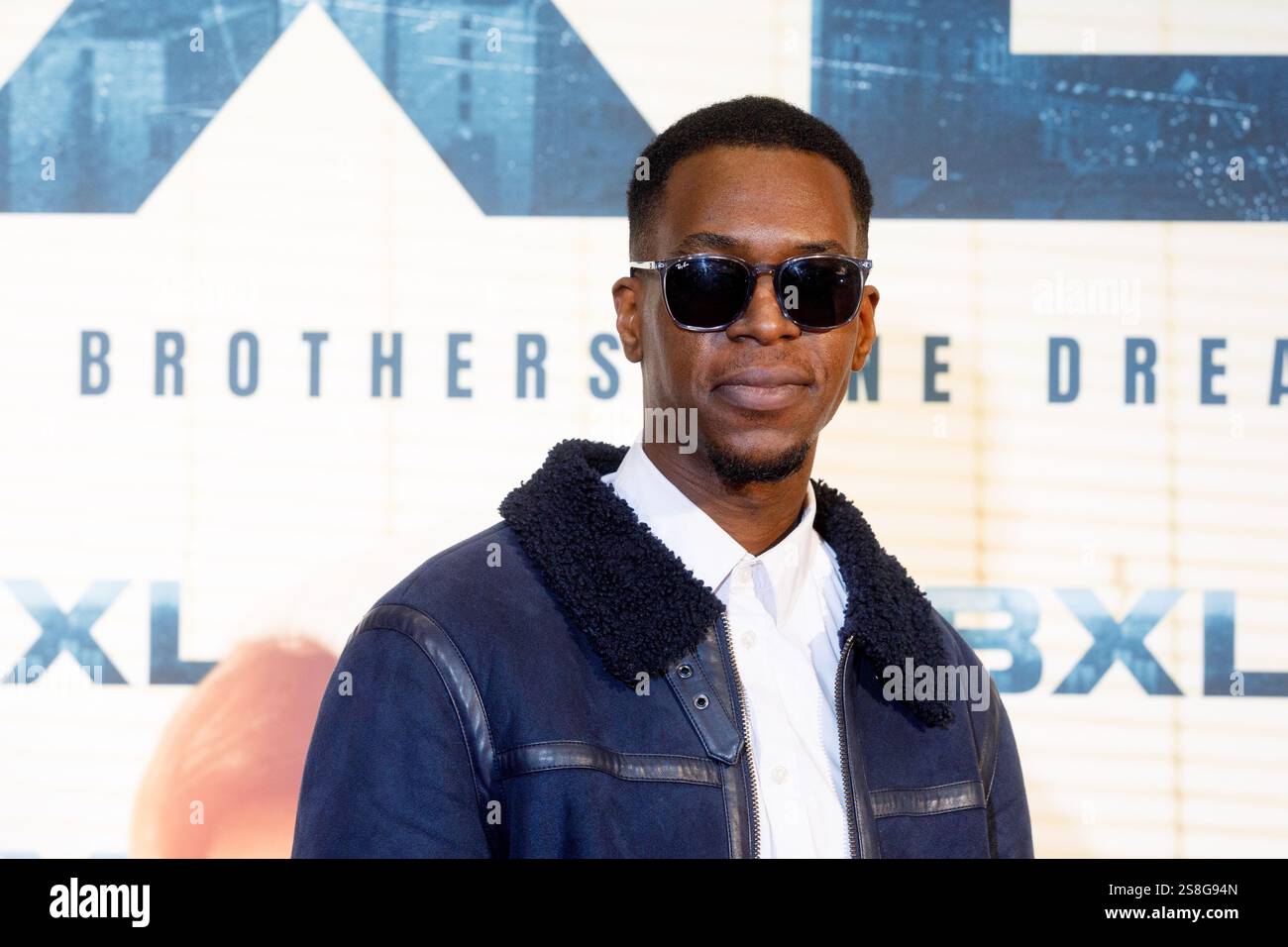 Brussels, Belgium. 21st Jan, 2025. Alvin Mpase engo mkanda poses for ...