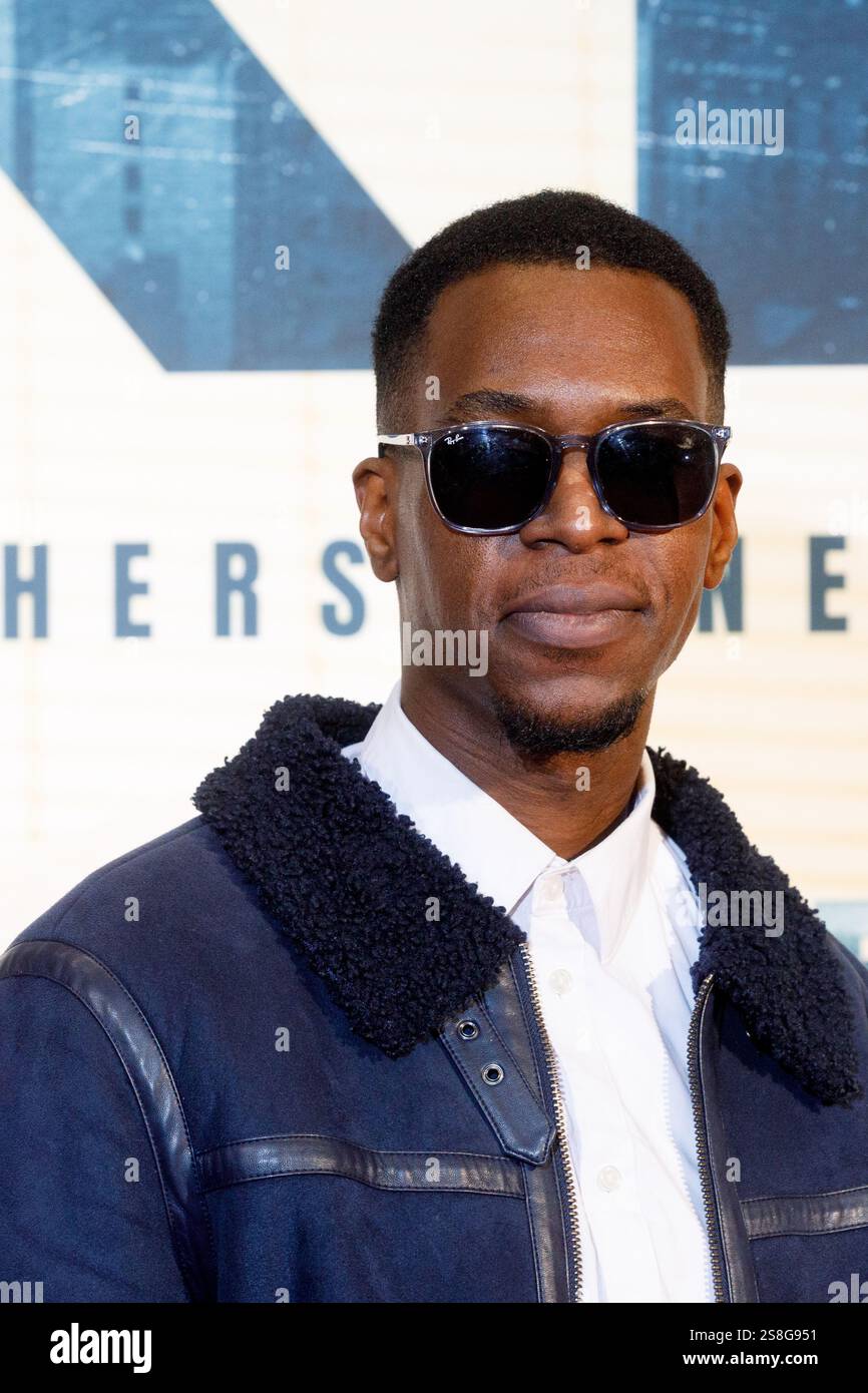 Brussels, Belgium. 21st Jan, 2025. Alvin Mpase engo mkanda poses for ...