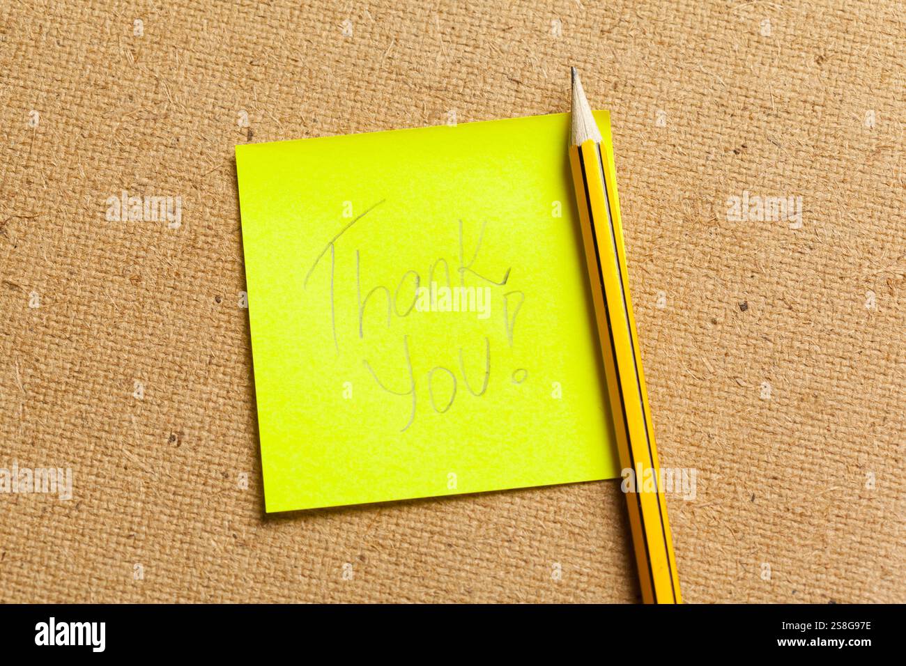 Thank you note Stock Photo - Alamy