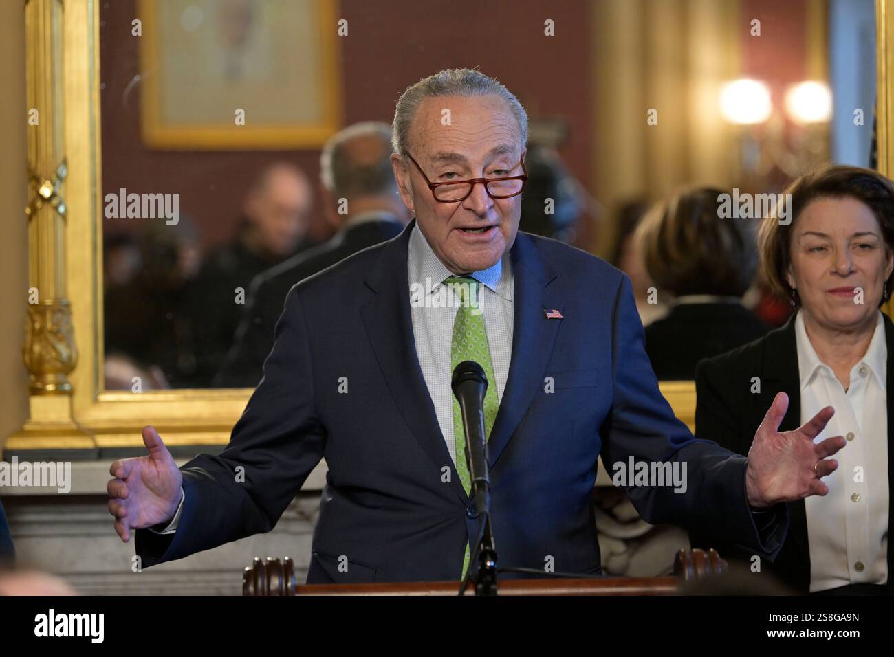 Washington, USA. 22nd Jan, 2025. US Senator Chuck Schumer(D-NY ...