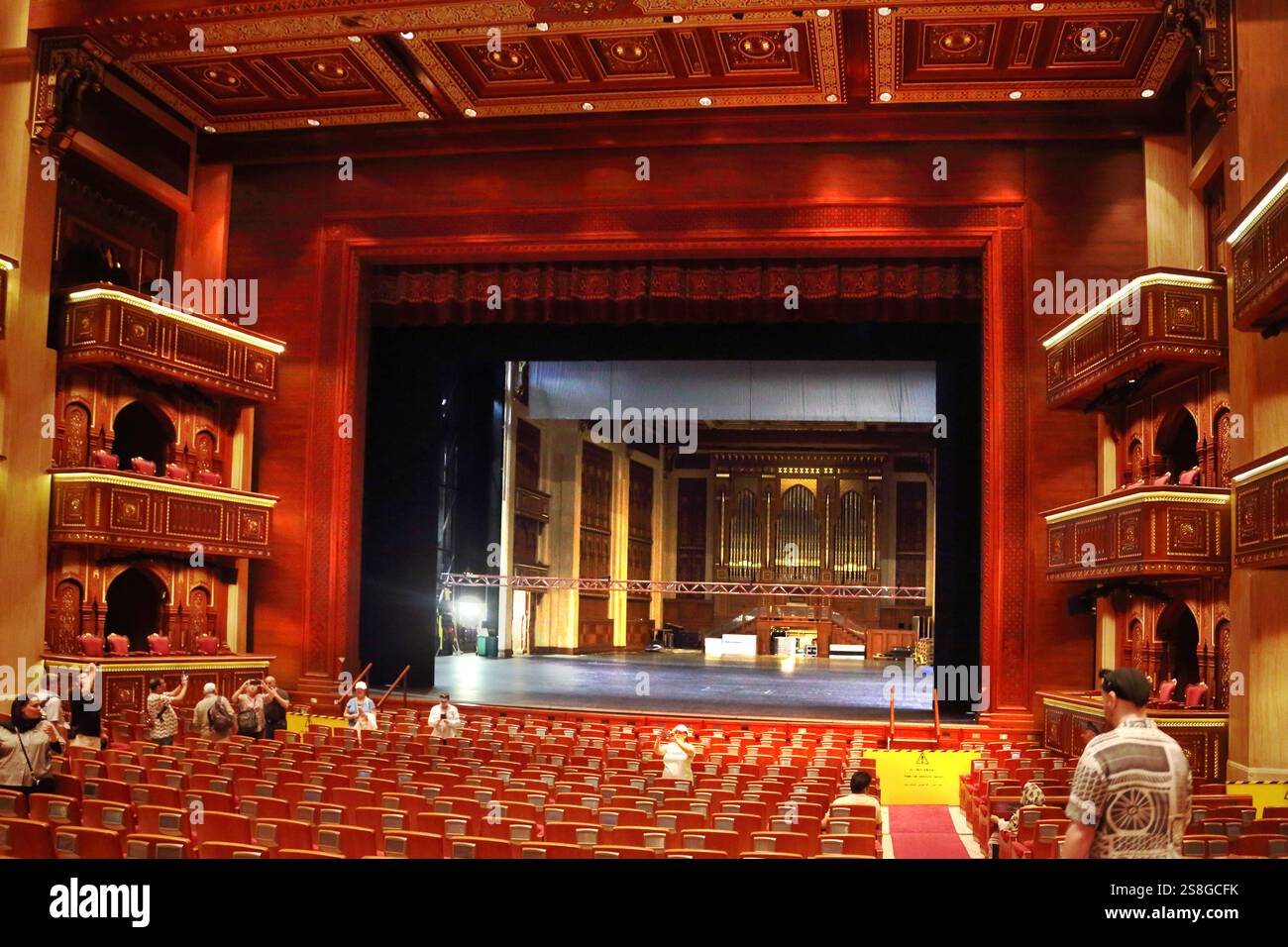 Interior Architecture of the Royal Opera House Muscat Oman Stock Photo ...
