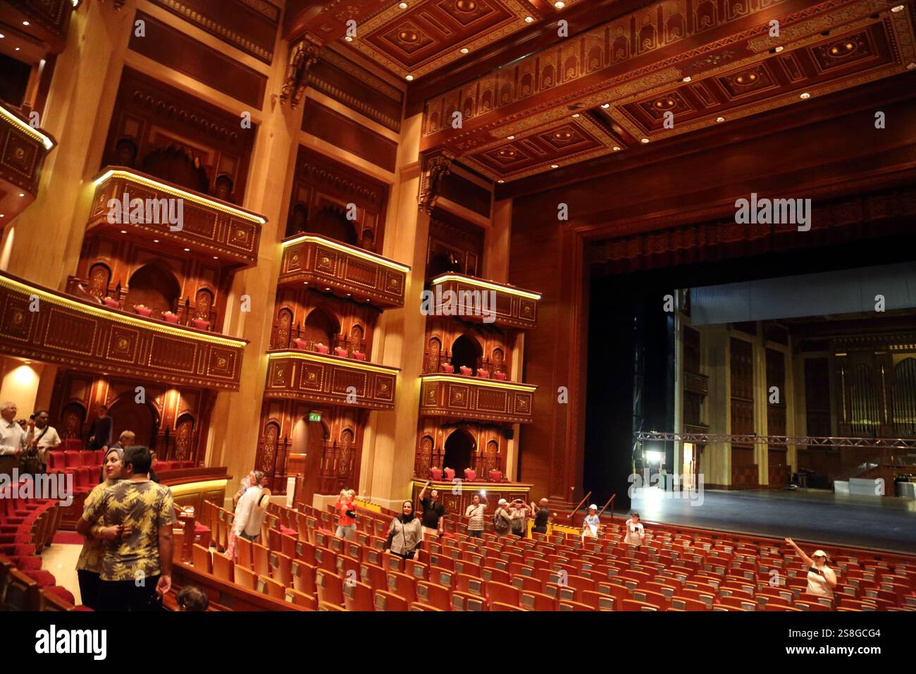 Interior Architecture of the Royal Opera House Muscat Oman Stock Photo ...