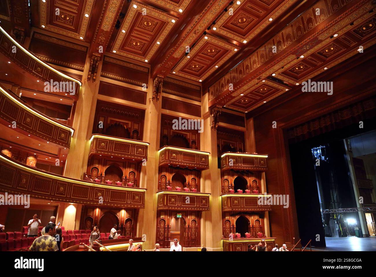 Interior Architecture of the Royal Opera House Muscat Oman Stock Photo ...