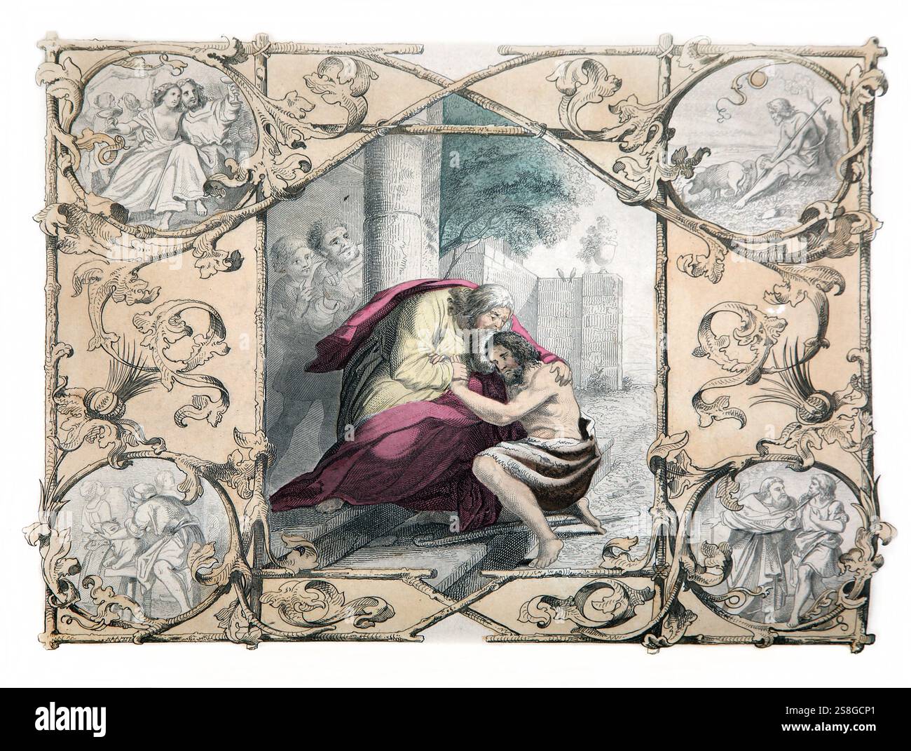 Illustration of the Parable of the Return of the Prodigal's Son from ...