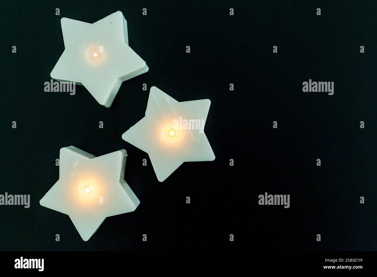 Star shaped candles Stock Photo - Alamy