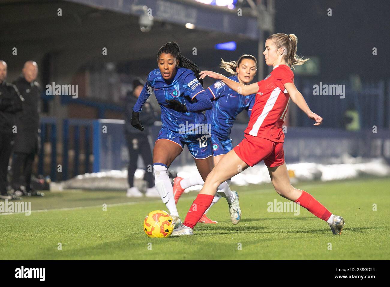 LONDON, ENGLAND - JANUARY 22:Ashley Lawrence of Chelsea Women and Ella ...