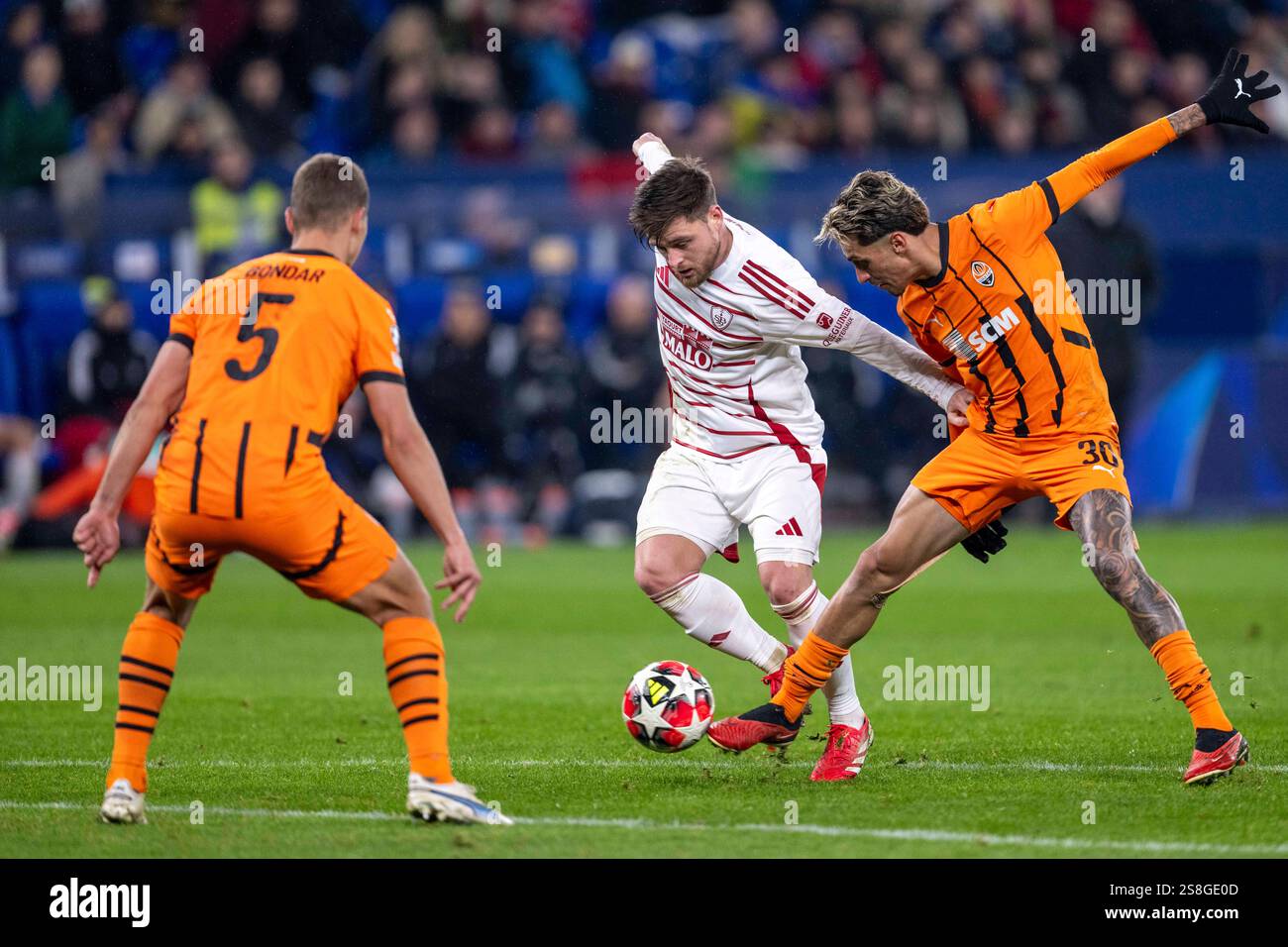 Gelsenkirchen, Germany. 22nd Jan, 2025. Soccer: Champions League ...