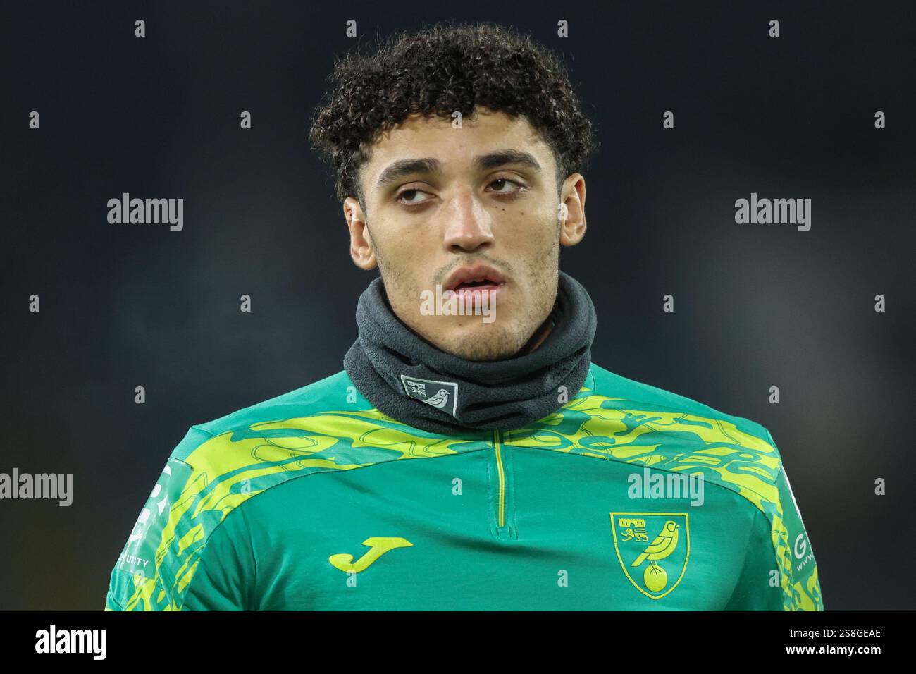 Ben Chrisene of Norwich City in the pregame warmup session during the ...