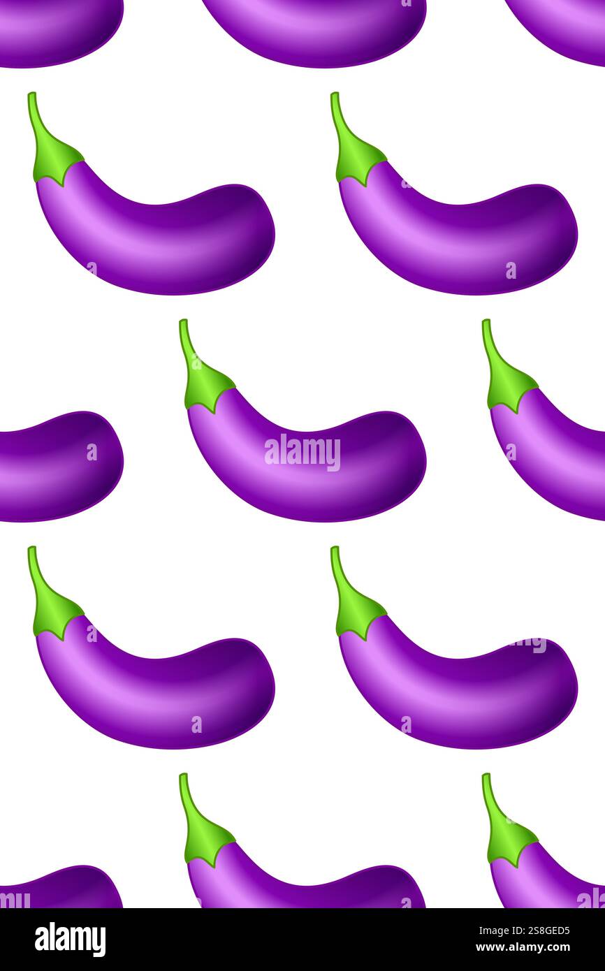 Aubergine pattern Stock Vector Images - Alamy