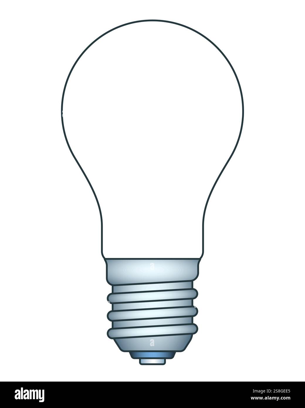 Illustration of the abstract light bulb Stock Vector Image & Art - Alamy