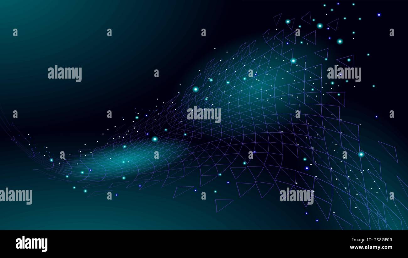 3D nanotechnololy dots texture cyberspace. Nano fiber chemical modern ...