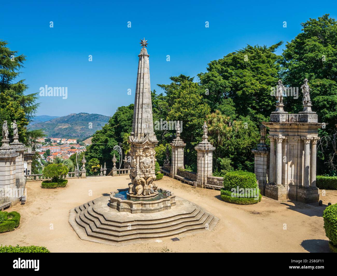 Grounds, Our Lady of Remedies Chruch, Lamego, Portugal Stock Photo - Alamy