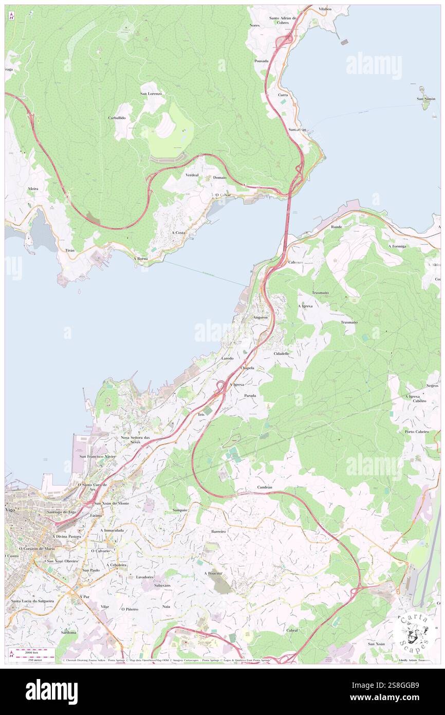 Porto de Chapela, Provincia de Pontevedra, ES, Spain, Galicia, N 42 16 ...