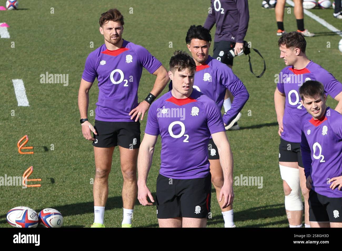 Girona, Spain, 22nd January 2025 - England backs at men's Rugby squad ...