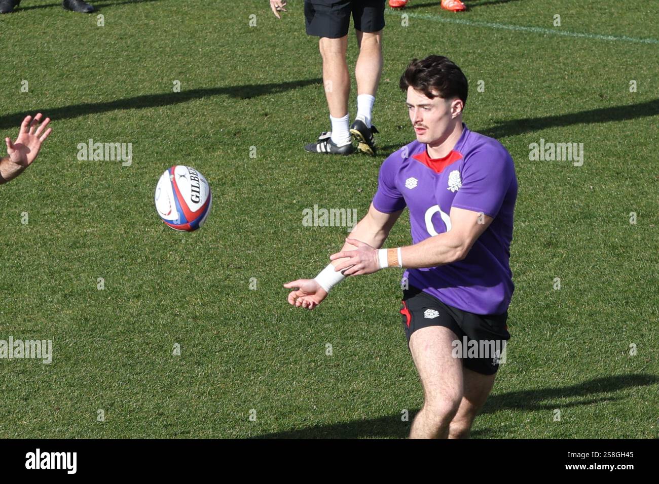 Girona, Spain, 22nd January 2025 - Raffi Quirke at England men's Rugby ...