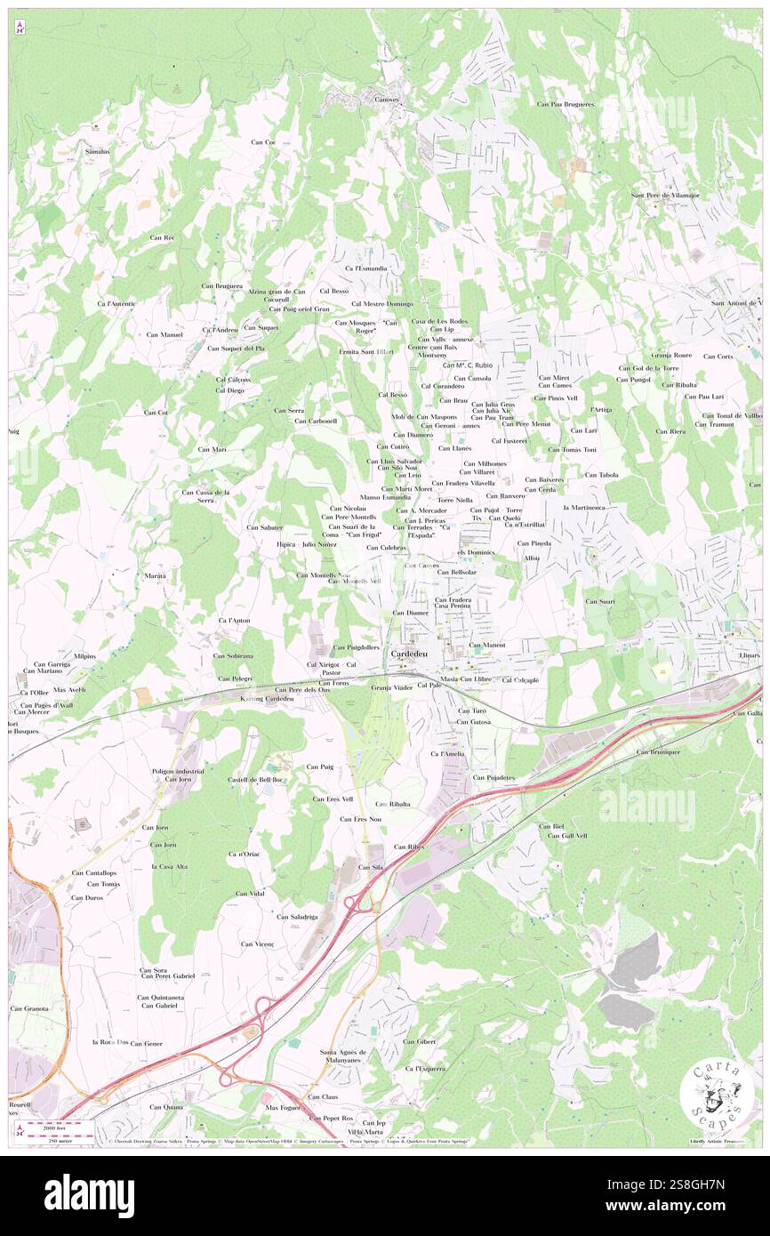 Cardedeu, Província de Barcelona, ES, Spain, Catalonia, N 41 38' 23 ...
