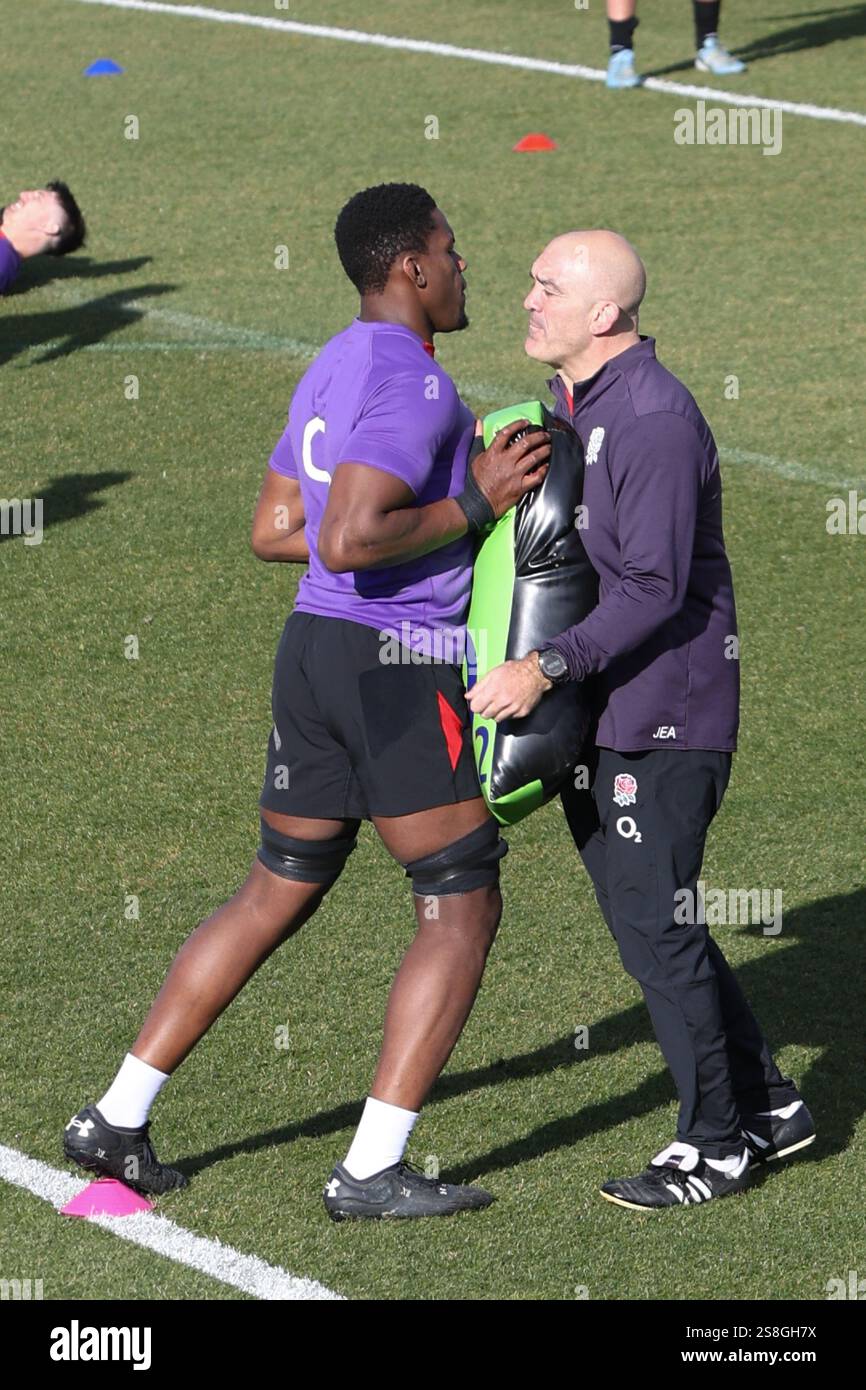 Girona, Spain, 22nd January 2025 - captain Maro Itoje training with ...